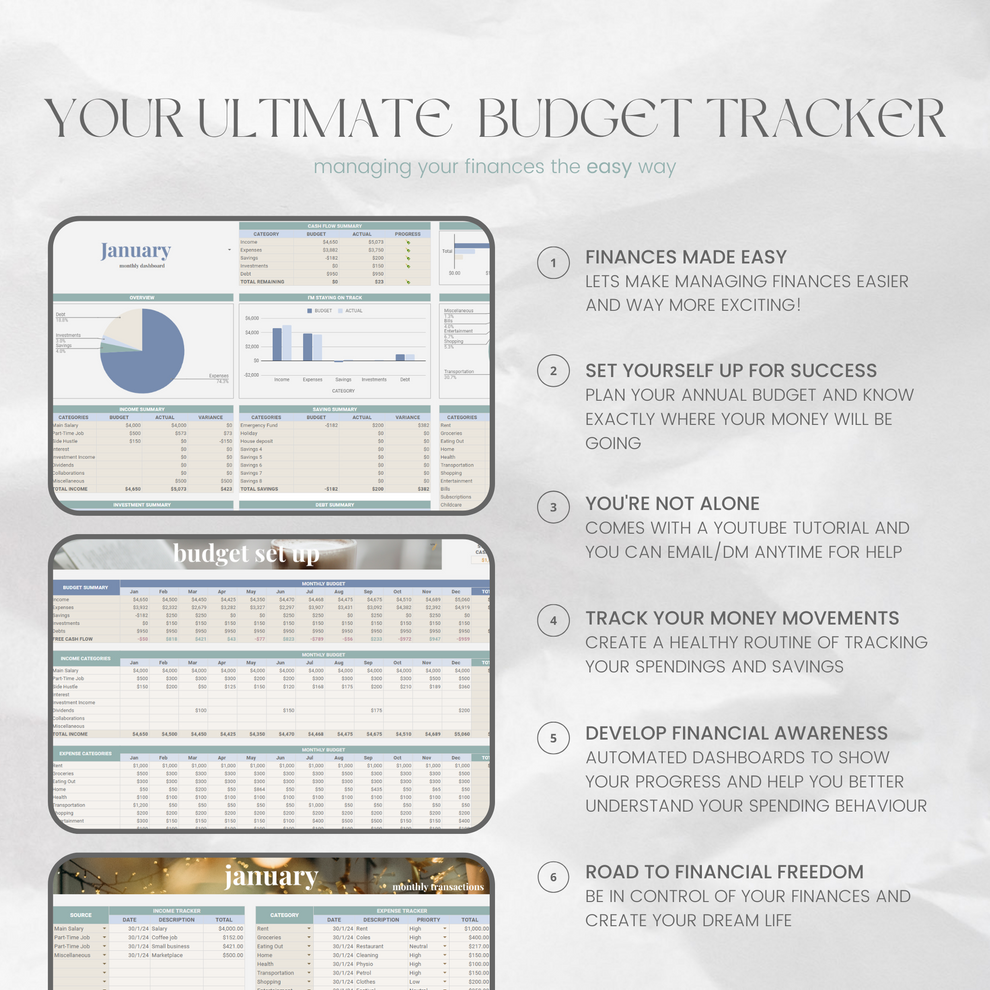 2025 Annual Budget Tracker – MoneyWithJulie